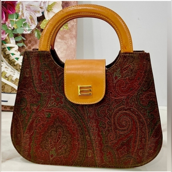 Etro Milano | Bags | Rare Etro Milano Paisley Satchel Handbag | Poshmark